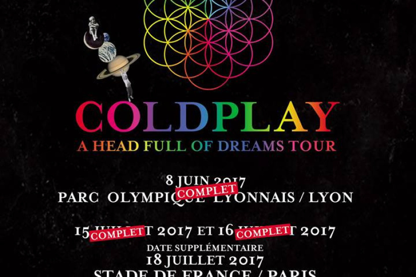 Coldplay en concerts au Stade de France en juillet 2017 - Sortiraparis.com