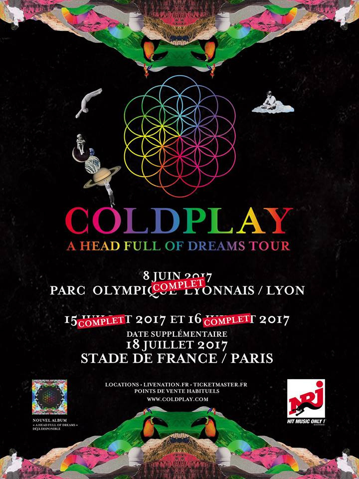 Coldplay en concerts au Stade de France en juillet 2017 - Sortiraparis.com